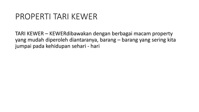 TARI KEWER - KEWER modifikasi dari sekolah | PPT