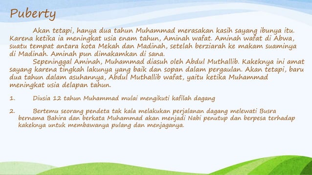 Tarikh // Biografi Nabi Muhammad | PPT