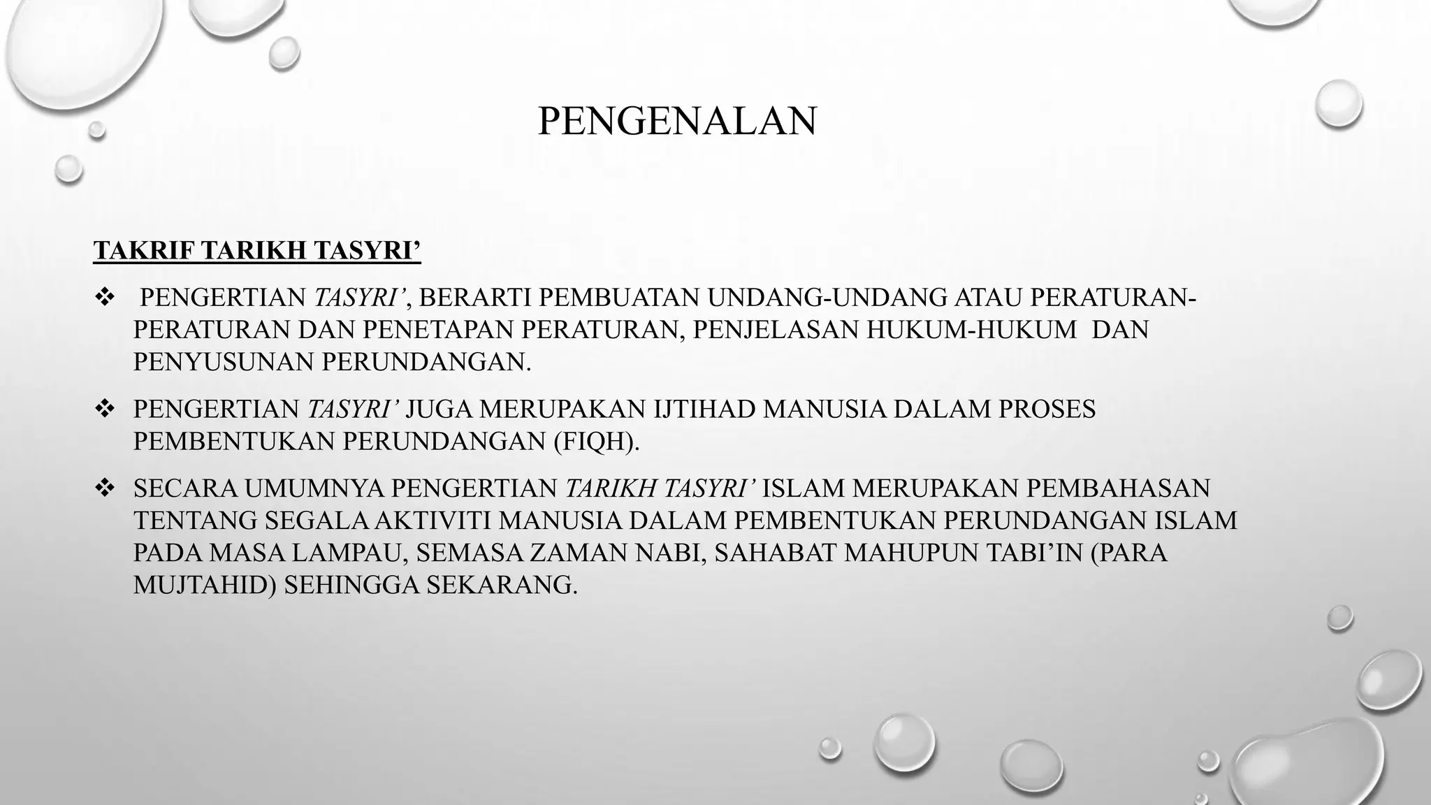 Tarikh tasyri | PPTX