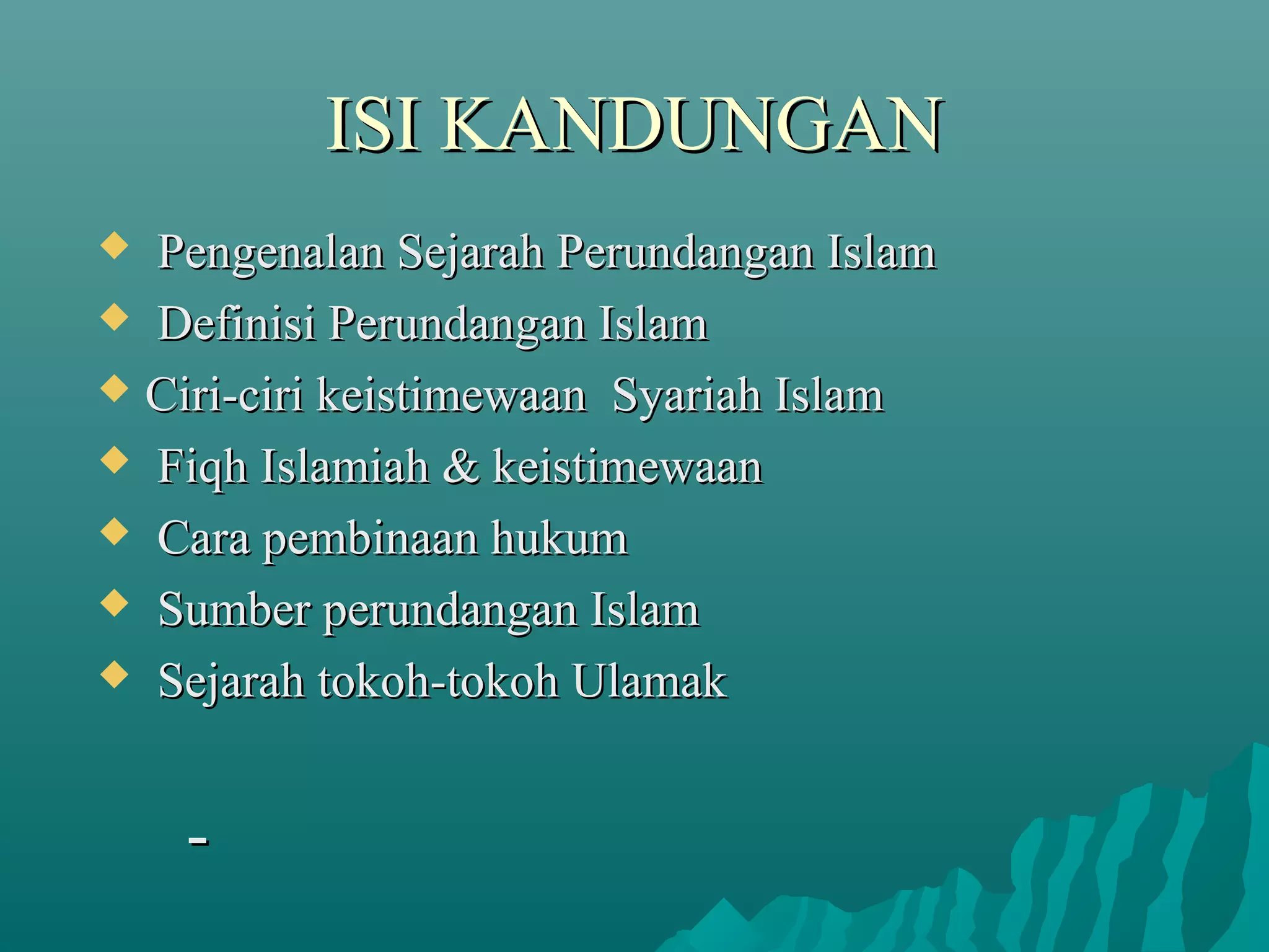 Tarikh tasyri' nota sejarah perundangan islam | PPT