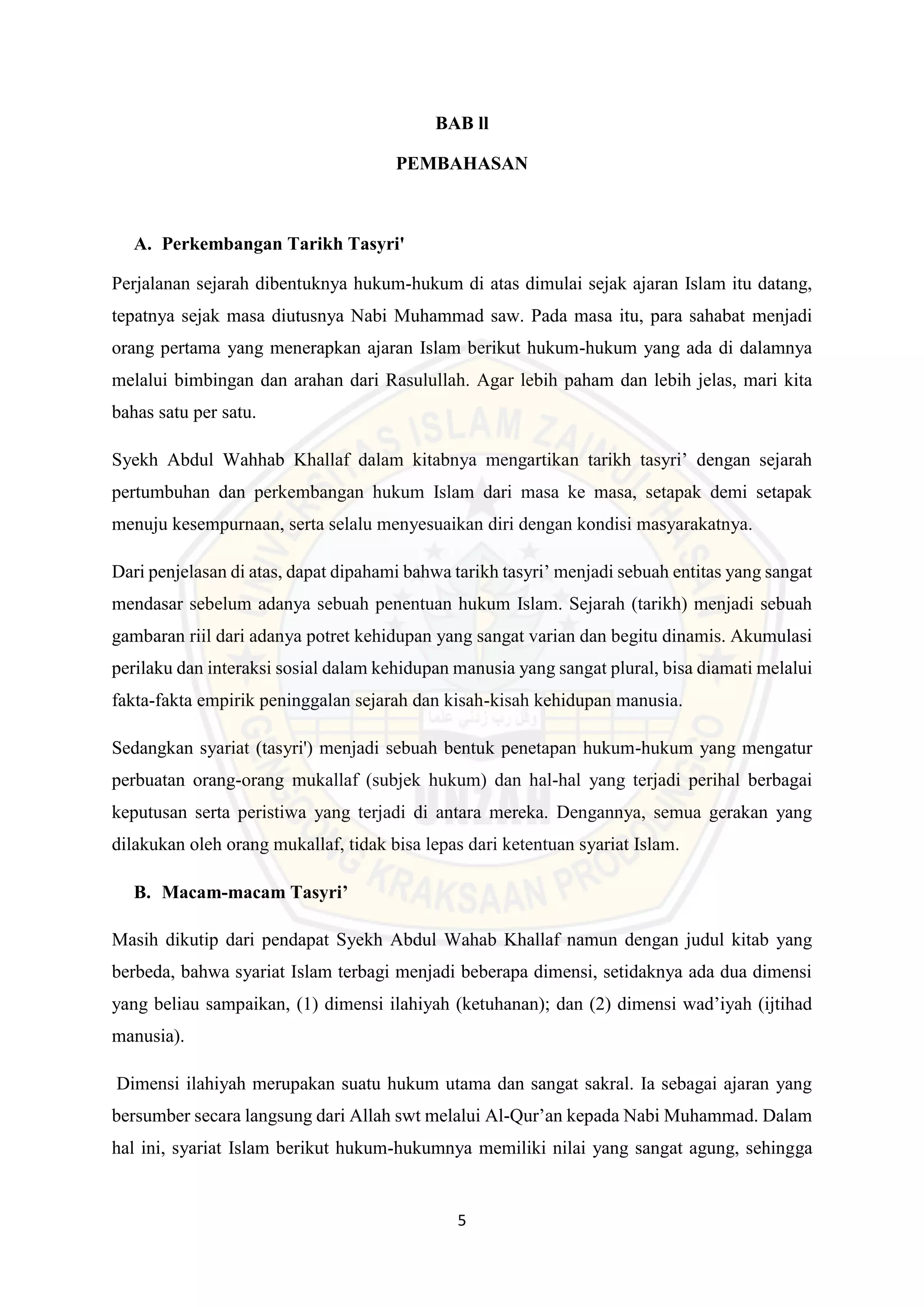 Tarikh Tasyri' Priode Kematangan Sejarah Hukum Islam.pdf