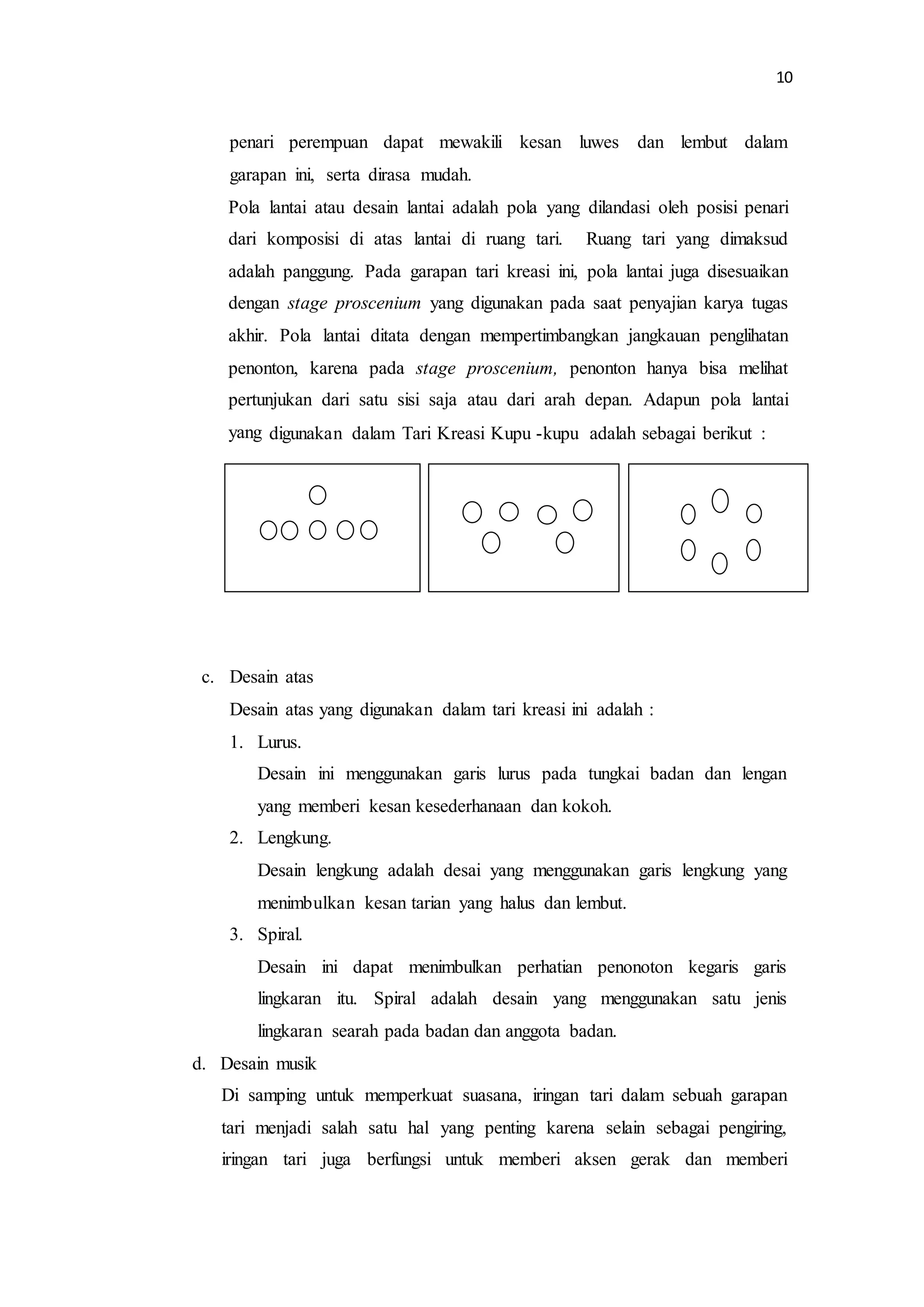 Tari kreasi tugas mata kuliah PG-PAUD | DOCX