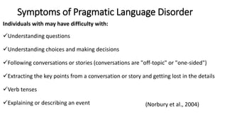 Languge Disorders Language Disorders 1. Expressive Language Disorders 2 ...