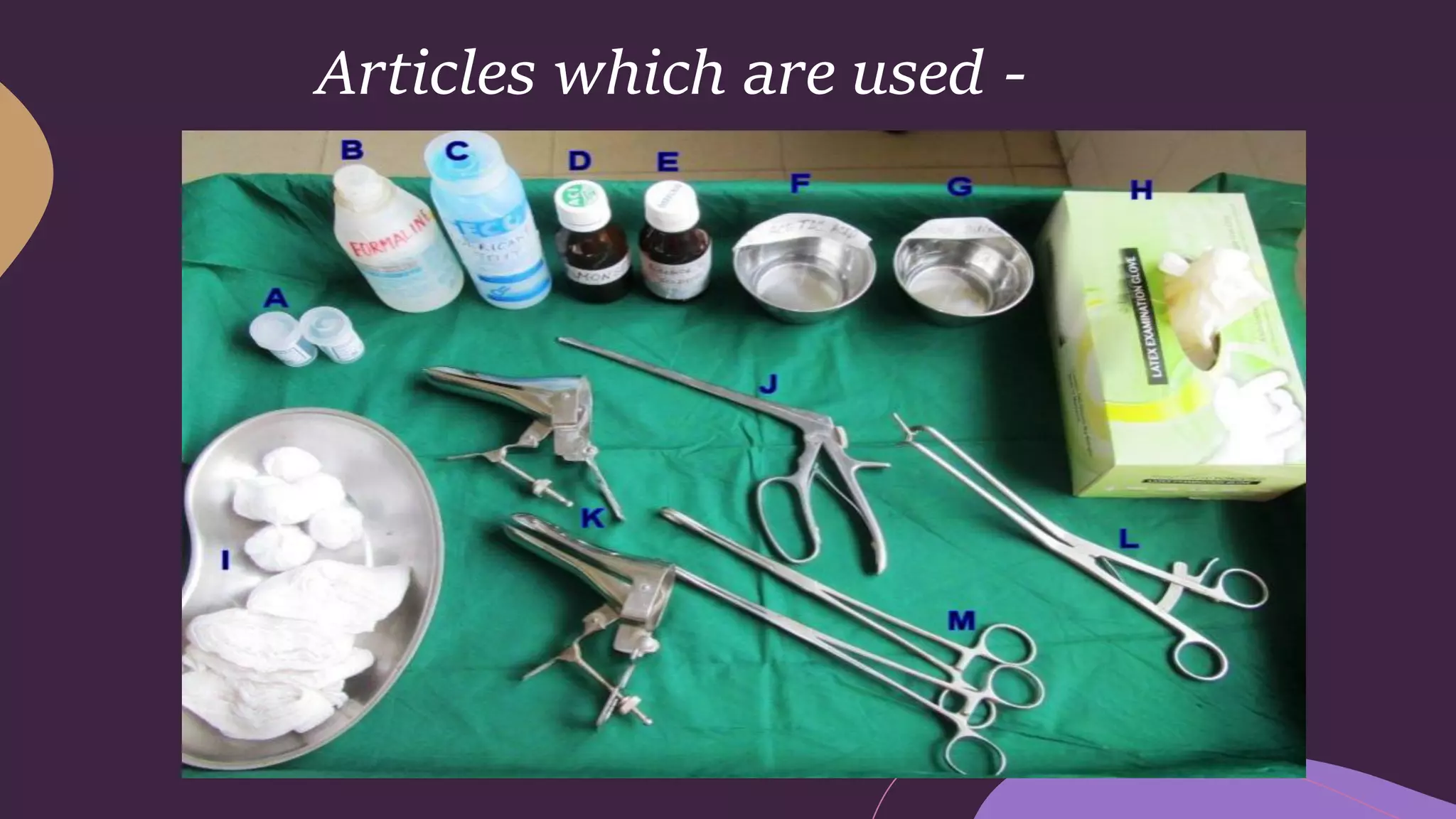 Pap smear test and biopsy of cervix. | PDF