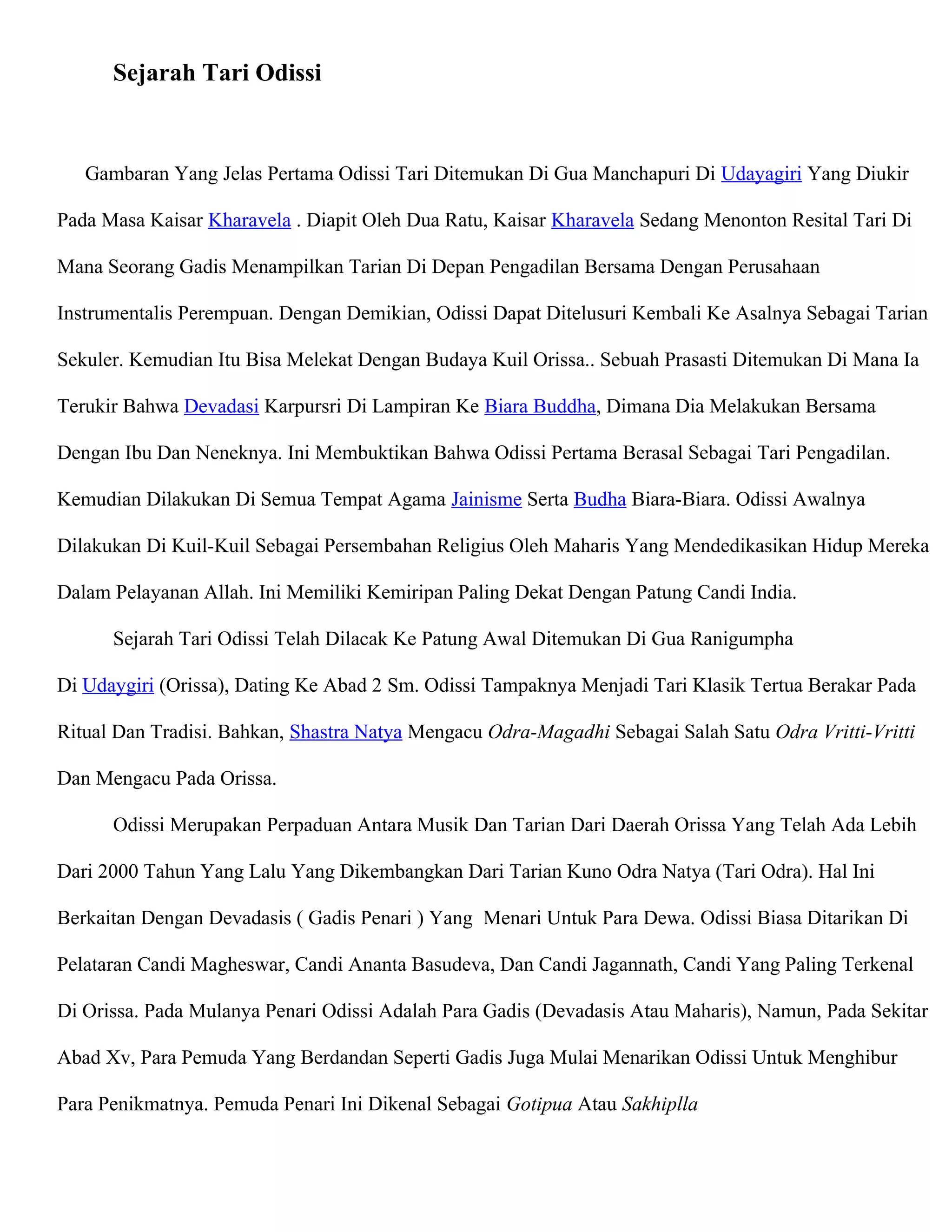 Tari Oddisi SBK SMP Kelas IX | PDF