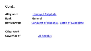 Tariq bin zayad | PPTX