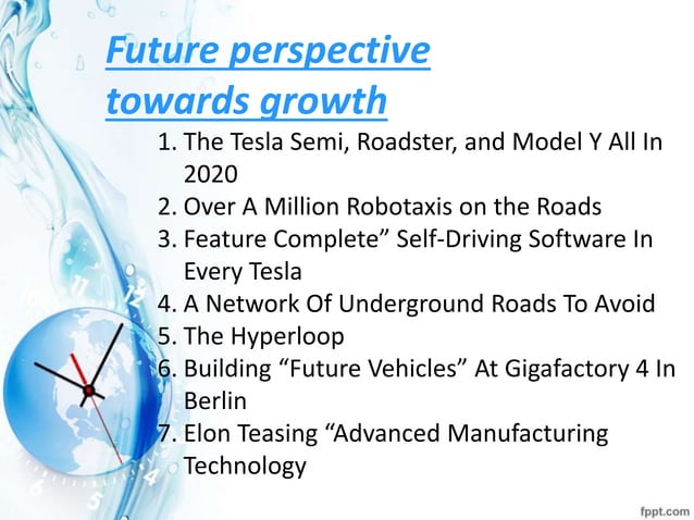 Tesla Motor (Future Perspective) PowerPoint | PPTX | Automotive ...