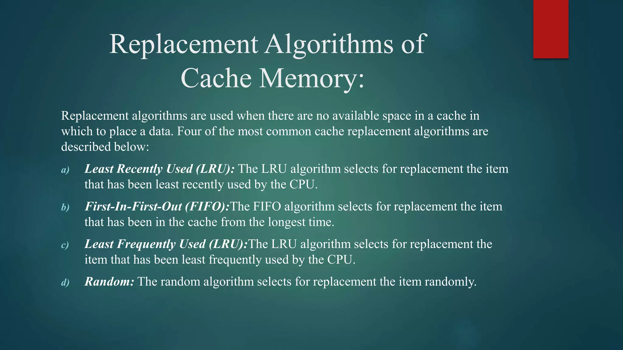 Cache memoy designed by Mohd Tariq | PPTX | Data Storage and Warehousing | Computing