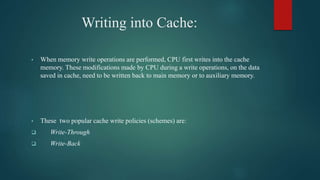 Cache memoy designed by Mohd Tariq | PPTX