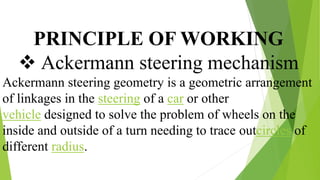 steering gear mechanism ppt | PPTX