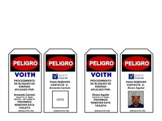 loto en tarjetas de candado y manejo de energias vivas | PPT