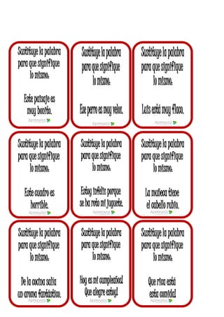 Tarjetas "El preguntón" | PDF