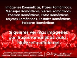 Tarjetas con frases románticas de amor | Etiquetate.net
