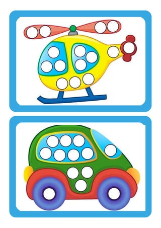 TARJETAS DE MOTRICIDAD FINA PARA POMPONES | PDF