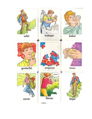 Tarjetas verbos para conjugar | PDF