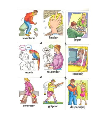 Tarjetas verbos para conjugar | PDF