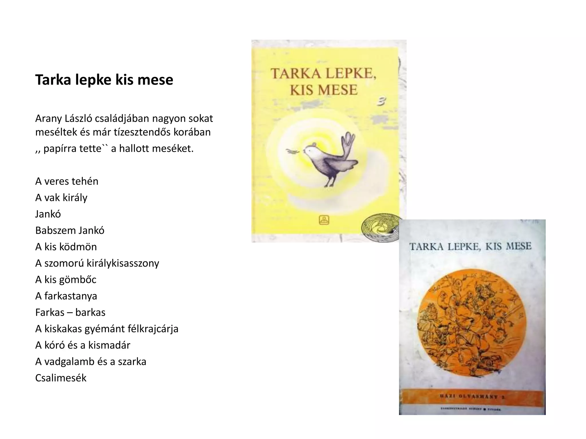 Tarka lepke kis mese | PPTX