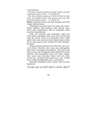 Tarkus shalat | PDF