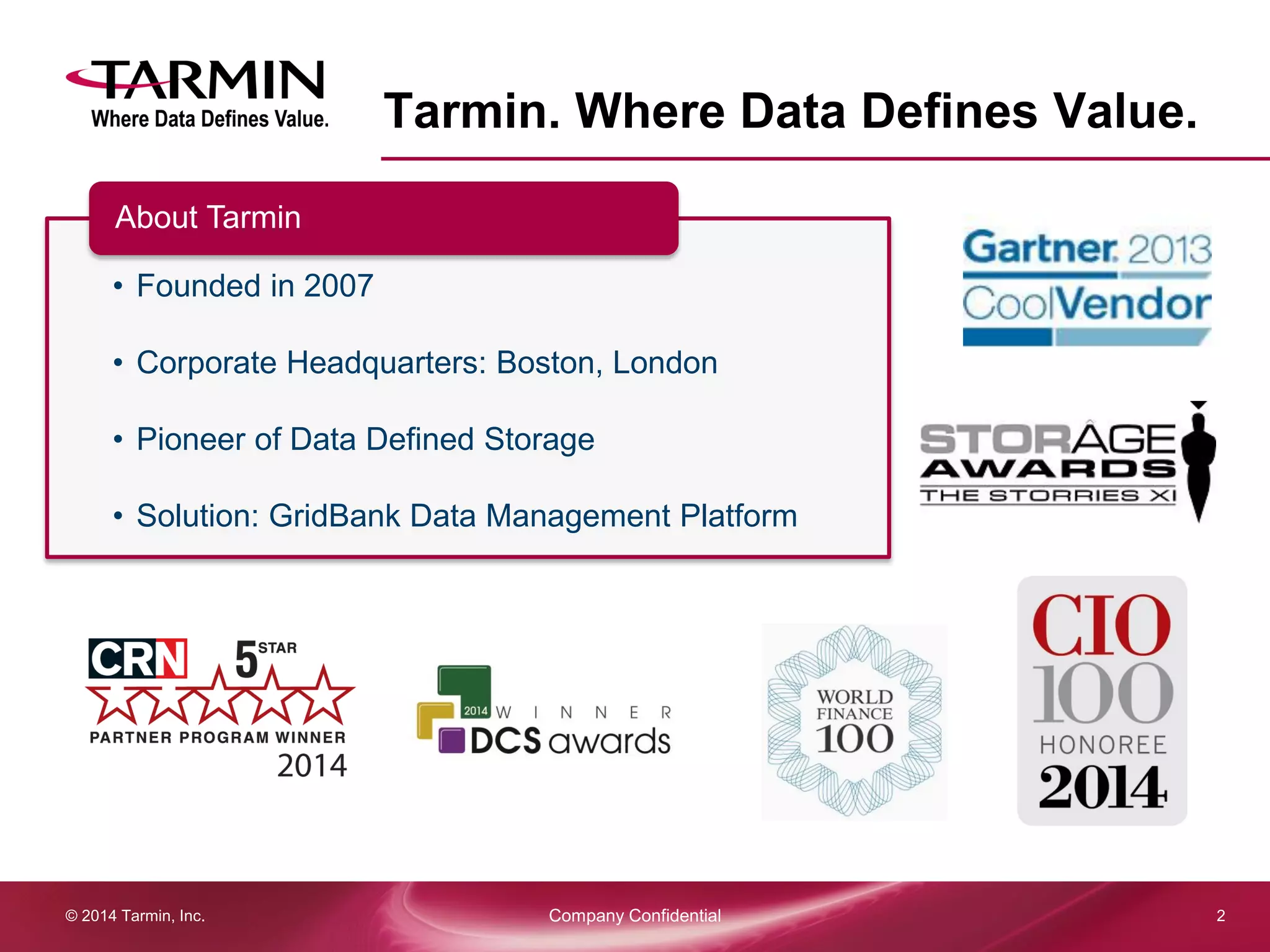 Tarmin GridBank Overview | PPT