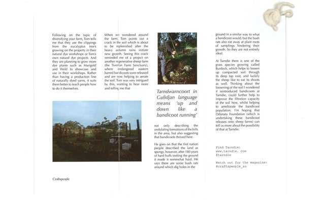 Craftspeople Magazine Tarndie Farm AU | PPT