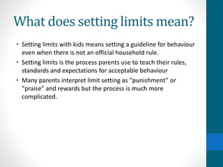 CAFS Rights and Responsibilities - Setting limits 2 | PPTX