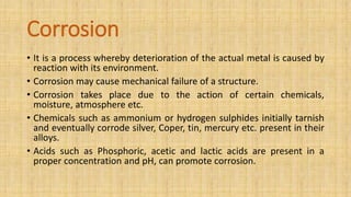 Tarnish and corrosion | PPTX