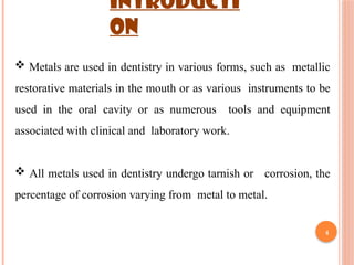 tarnish and corrosion.pptxfghhtyyuuuytttrt | PPTX