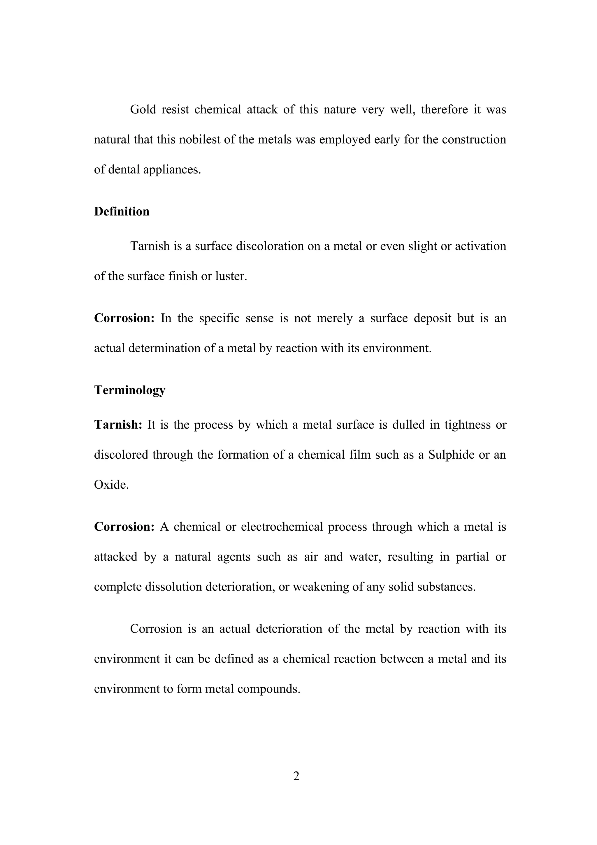 Tarnish & corrosion | DOC