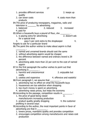 ข้อสอบภาษาอังกฤษ Taro 47 | DOC