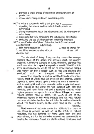 ข้อสอบภาษาอังกฤษ Taro 47 | DOC