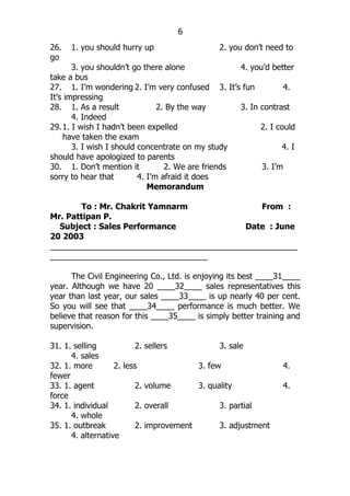 ข้อสอบภาษาอังกฤษ Taro 47 | DOC