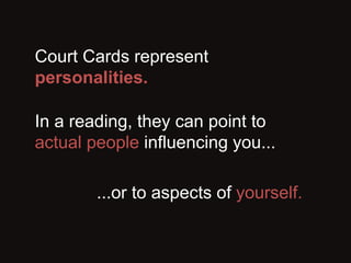Tarot Flashcards: Court Cards | PPTX