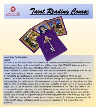 Tarot card reading classes | PDF
