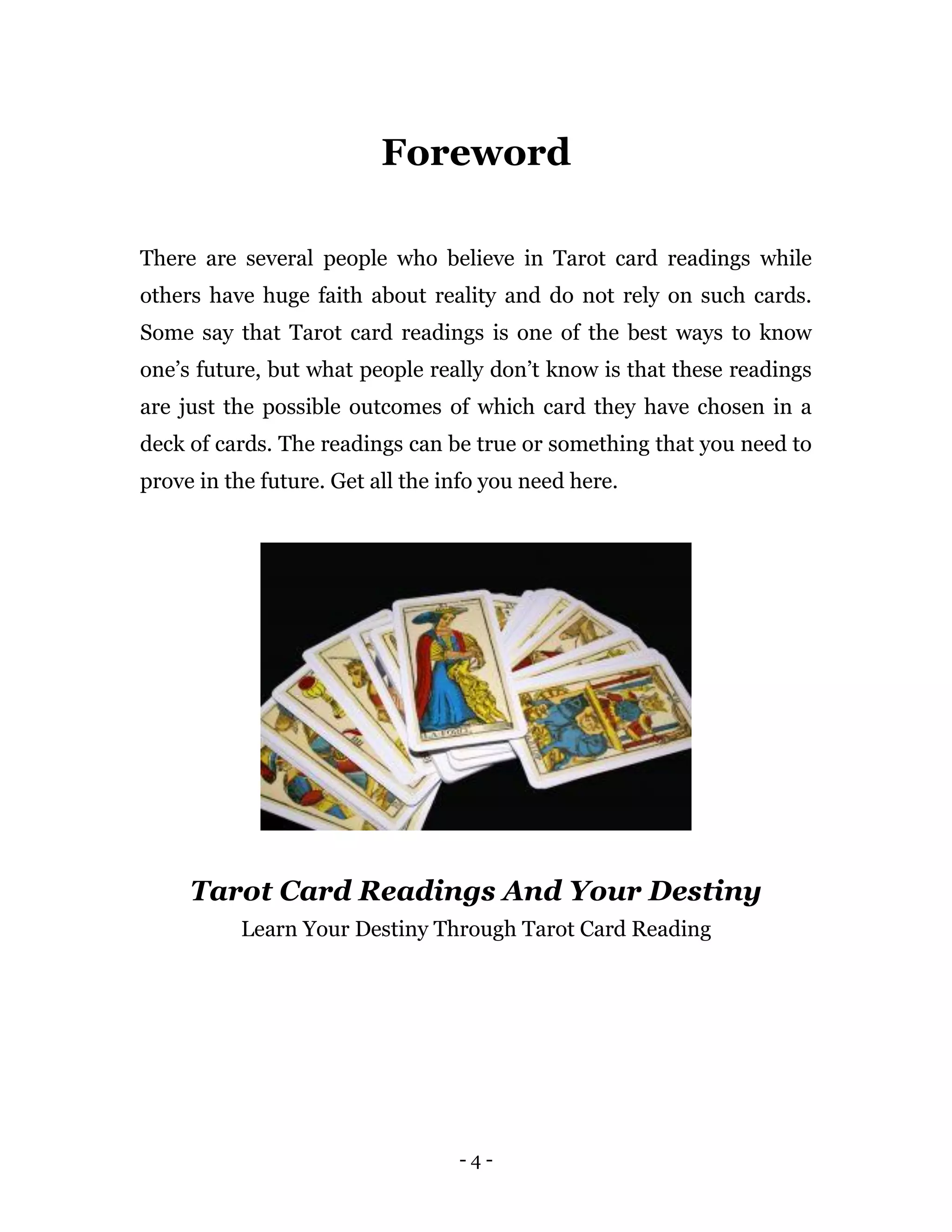 Tarot card readings and your destiny | PDF