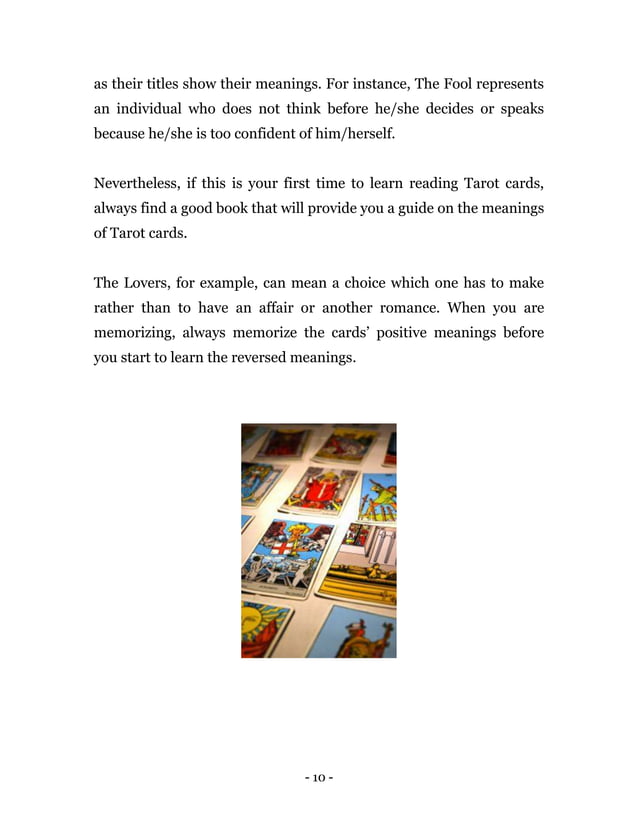 Tarot card readings and your destiny | PDF