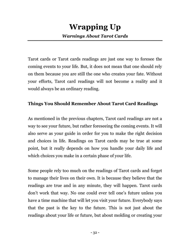 Tarot card readings and your destiny | PDF