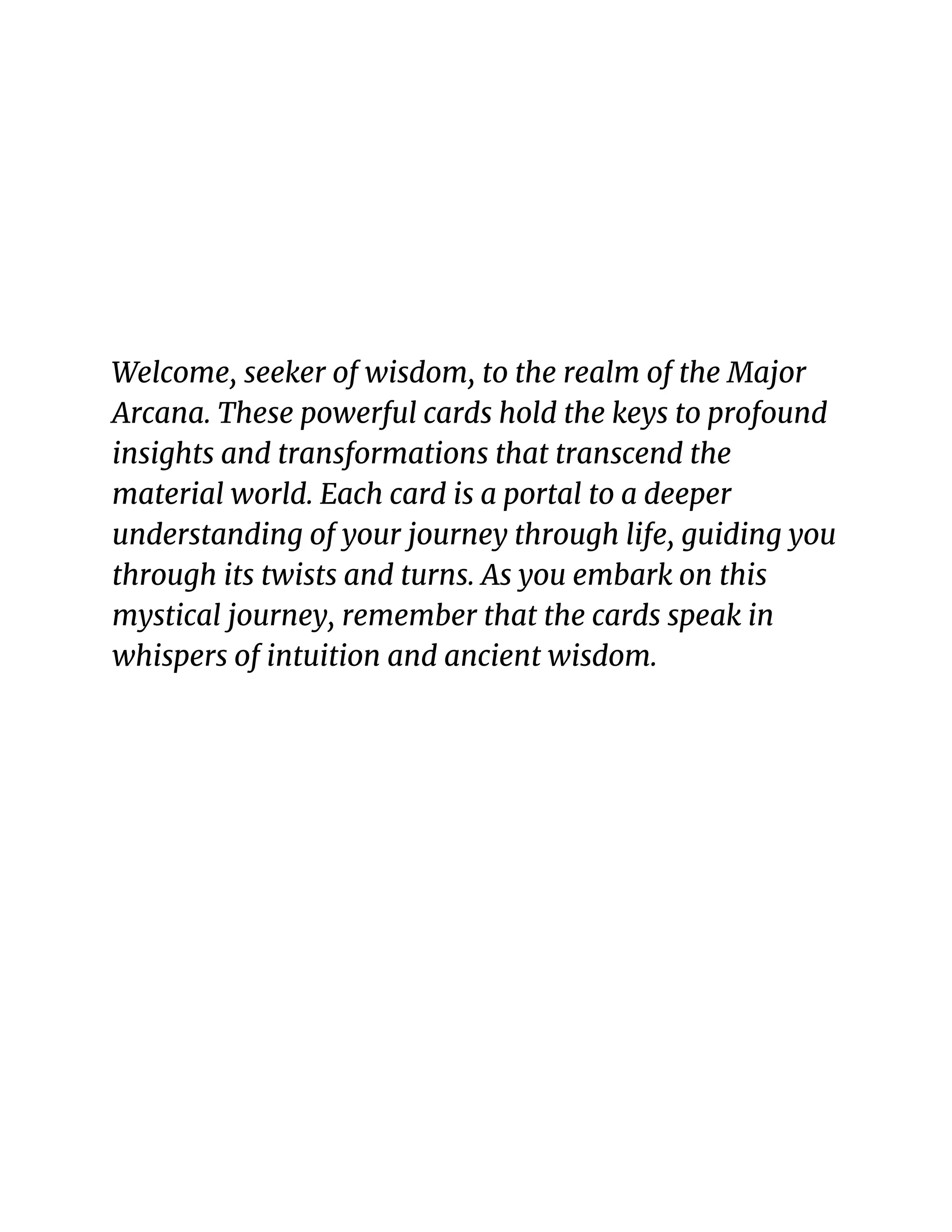Tarot Cards_ HandBook - Meaning of all Major Arcana | PDF