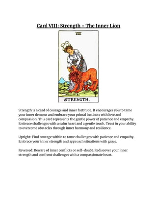 Tarot Cards_ HandBook - Meaning of all Major Arcana | PDF