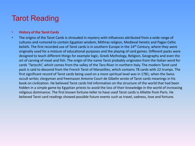Tarot Cards Meanings | PPTX | Religion & Spirituality