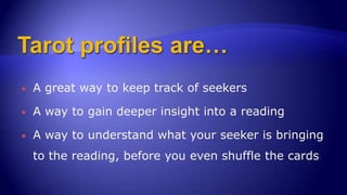 Tarot profiles | PPT