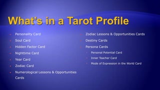Tarot profiles | PPT