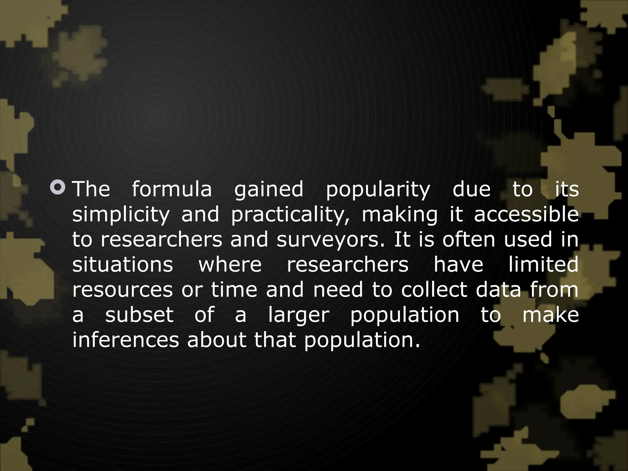 TARO YAMANE’S FORMULA in Statistics Report.pptx