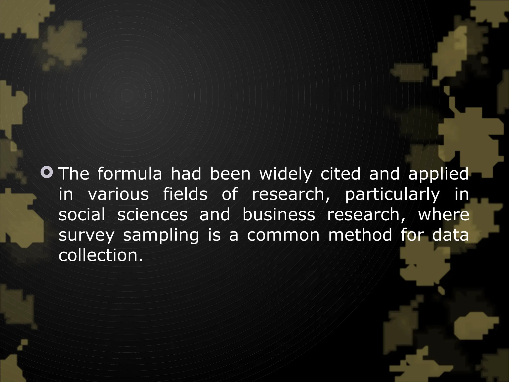 TARO YAMANE’S FORMULA in Statistics Report.pptx