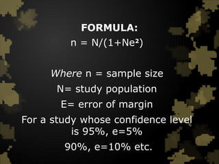 TARO YAMANE’S FORMULA in Statistics Report.pptx