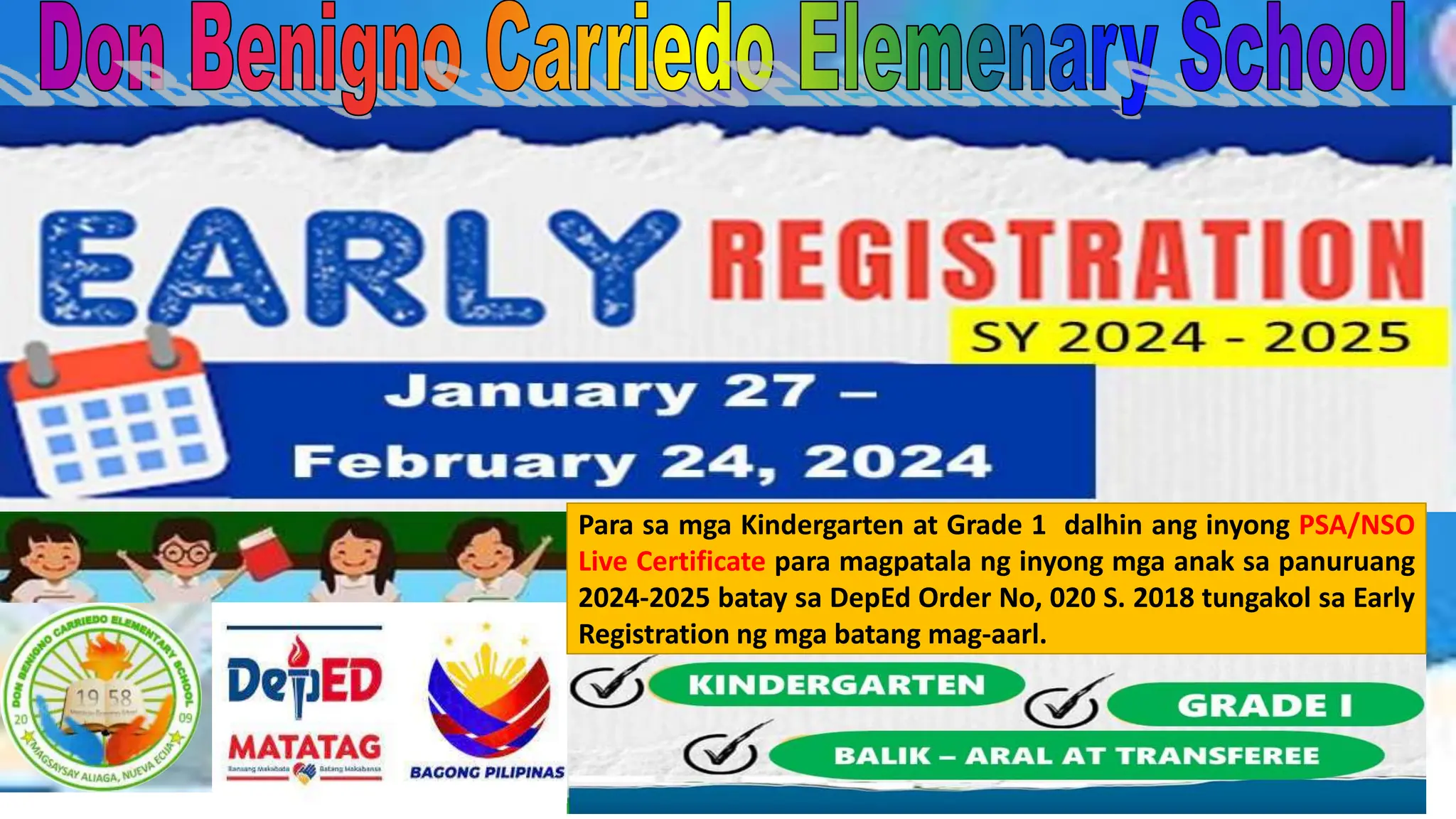 Tarpulin Early Registration for the School Year 2024.pptx