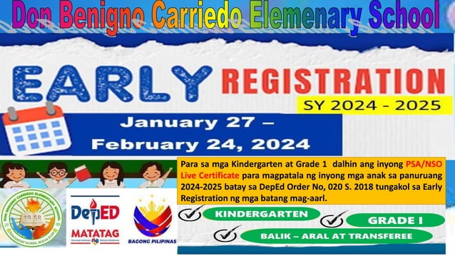 Tarpulin Early Registration for the School Year 2024.pptx