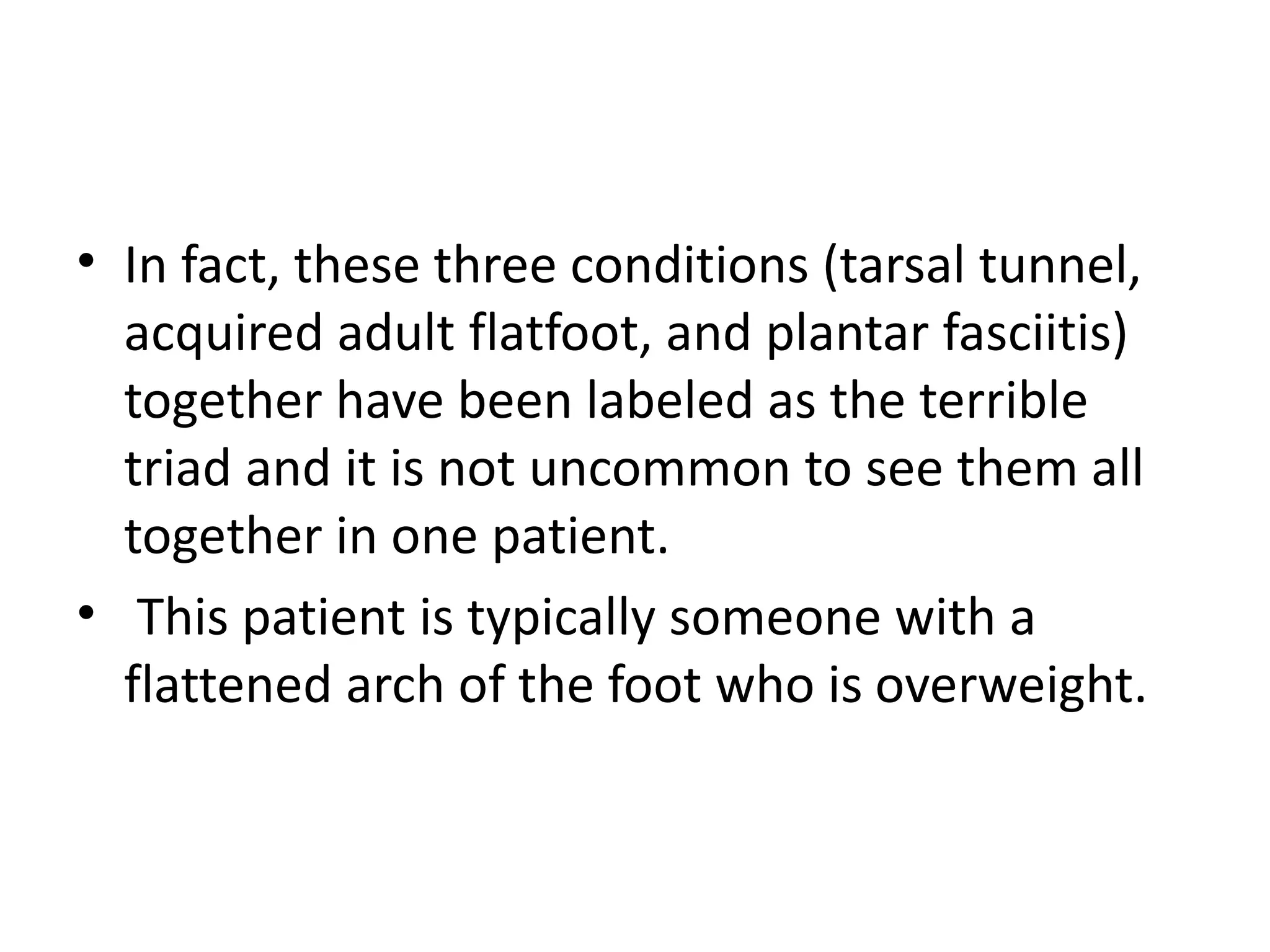 Tarsal tunnel syndrome | PPTX