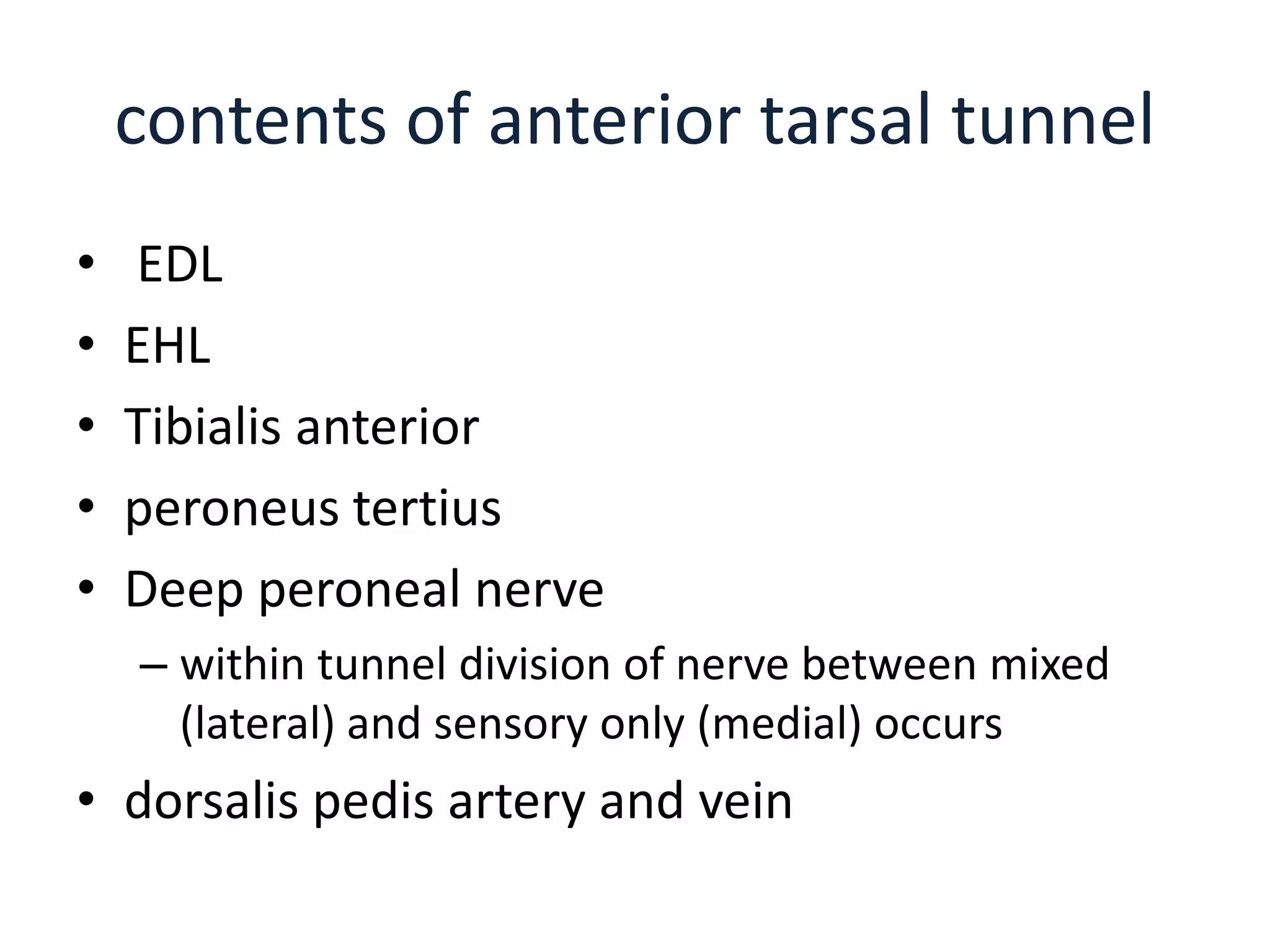 Tarsal tunnel syndrome | PPTX