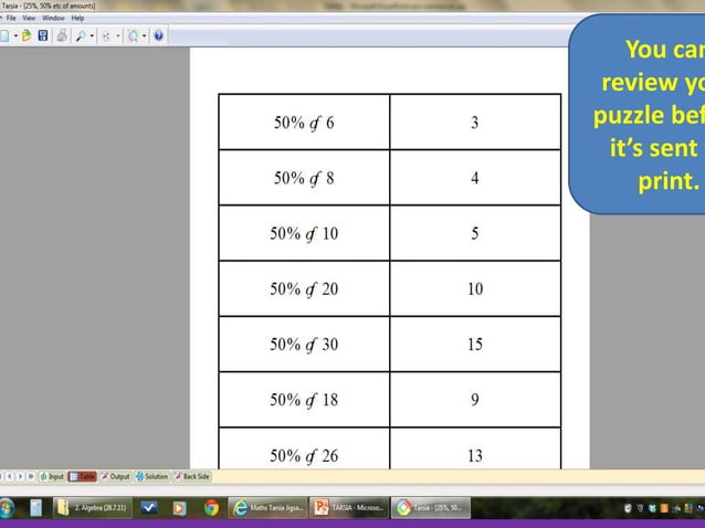 Tarsia | PPTX | Technology & Computing
