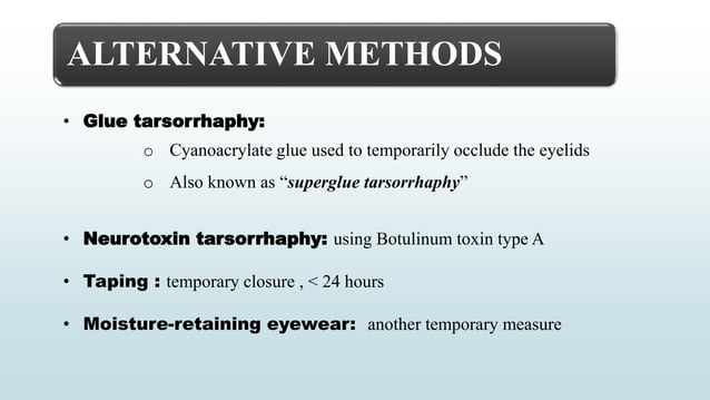 Tarsorrhaphy.pptx | Eye and Vision Conditions | Diseases and Conditions